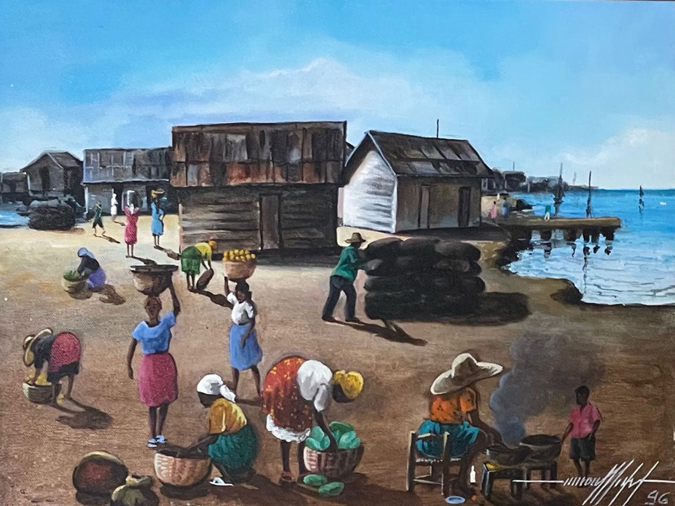 Simeon Michel (Haitian, b.1953) Haitian Painter & Paintings – Myriam ...
