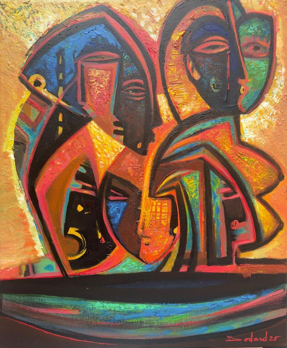 Philippe Dodard Quête d’Espoir (2025) – Haitian Acrylic Painting ...