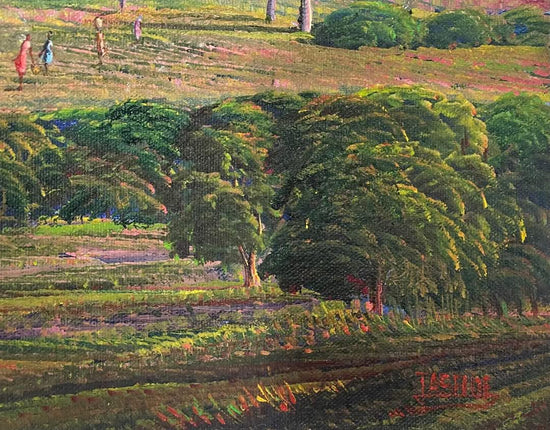 Jean Adrien Seide 16"x20" Landscape with Bay View 2023 Acrylic on Canv ...