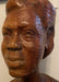 Ludovic Booz (1940-2015) 20"x10"x9" Lady Bust Hand-Carved Wood Sculptu ...